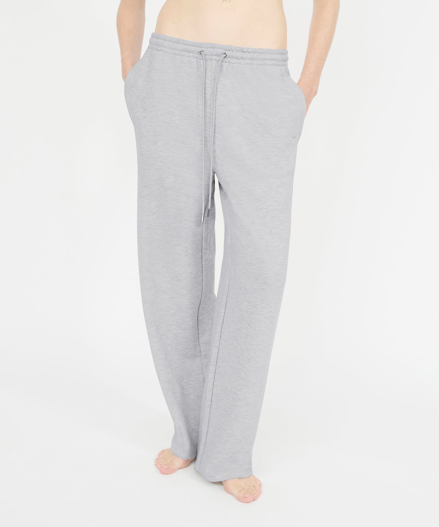 Maggie Wide Leg Pant - Heather Grey
